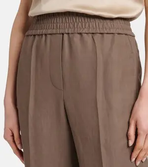 Brunello Cucinelli Mid-rise Straight Leg Pants - Brown