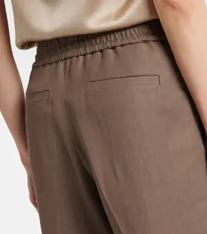 Brunello Cucinelli Mid-rise Straight Leg Pants - Brown