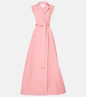 Carolina Herrera Belted Silk Gown - Pink