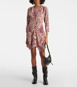 Isabel Marant Étoile Octavia Printed Mini Dress - Multicoloured
