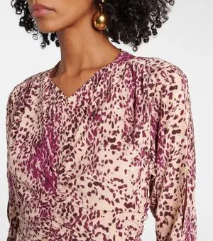 Isabel Marant Étoile Octavia Printed Mini Dress - Multicoloured