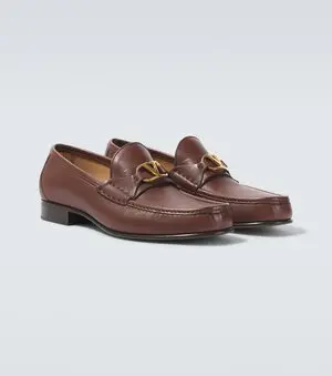 Valentino Garavani Vlogo Signature Leather Loafers