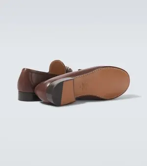 Valentino Garavani Vlogo Signature Leather Loafers