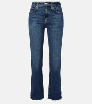 AGOLDE Valen Mid-rise Straight Jeans - Blue