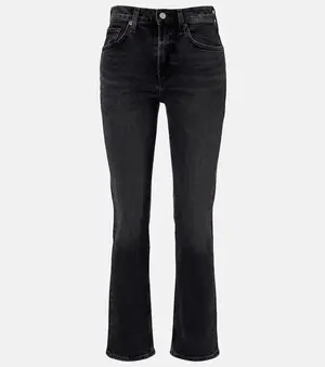 AGOLDE Valen Mid-rise Straight Jeans - Grey