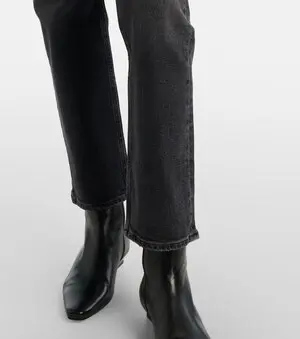 AGOLDE Valen Mid-rise Straight Jeans - Grey