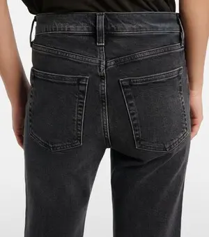 AGOLDE Valen Mid-rise Straight Jeans - Grey