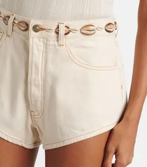 Alanui Ocean Dream Denim Shorts