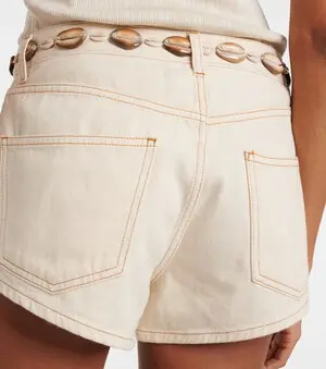 Alanui Ocean Dream Denim Shorts