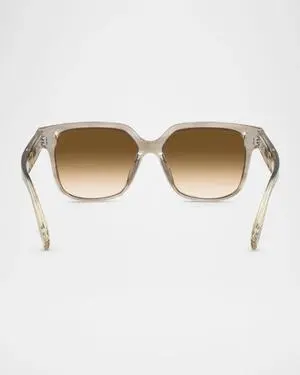 Brunello Cucinelli Bc4010s Square Sunglasses - Ivory