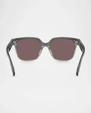 Brunello Cucinelli Bc4010s Square Sunglasses - Violet