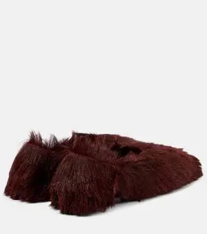 JIL SANDER Calf Hair Flats