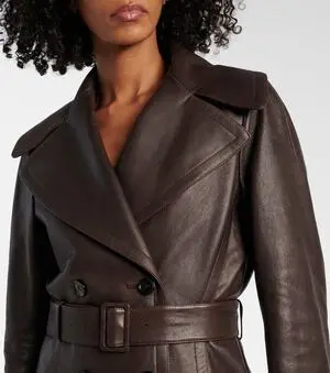 Alaïa Leather Coat