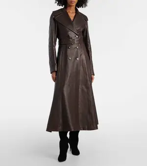 Alaïa Leather Coat