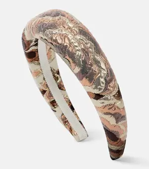 Valentino Garavani Jacquard Lamé Headband - Multicoloured