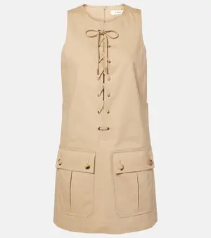Chloé Cotton Satin Mini Dress