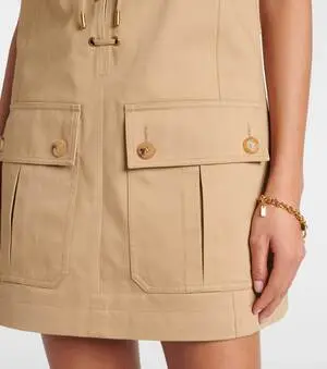 Chloé Cotton Satin Mini Dress