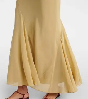 Tove Erin Silk Chiffon Maxi Dress