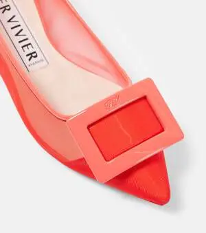 ROGER VIVIER Gommettine Ballet Flats - Red