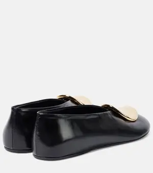 JIL SANDER Leather Ballet Flats
