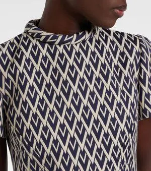 Valentino Garavani Wool Jacquard Minidress - Multicoloured
