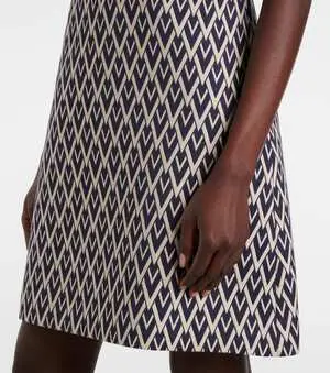 Valentino Garavani Wool Jacquard Minidress - Multicoloured
