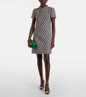 Valentino Garavani Wool Jacquard Minidress - Multicoloured