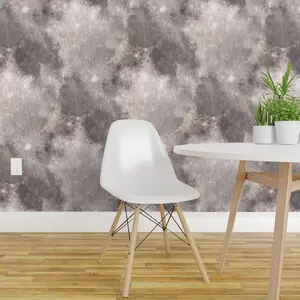 Spoonflower Lunar Moon Texture Planet Space Map Modern Custom Removable Wallpaper