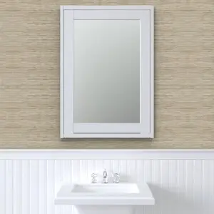 Spoonflower Natural Tan Taupe Beach Custom Pre-pasted Wallpaper - Beige