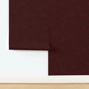 Spoonflower Dark Victorian Elegant Burgundy Pre-raphaelite Custom Pre-pasted Wallpaper