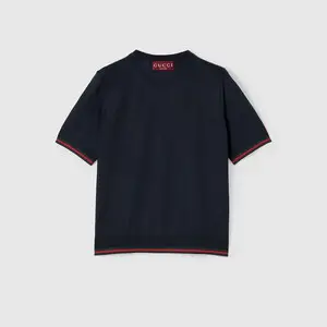 Gucci Cashmere Silk Knit Top - Blue