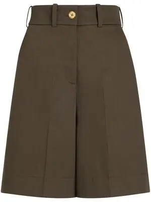 PATOU Gabardine Bermuda Shorts - Green