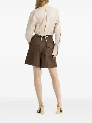 PATOU Gabardine Bermuda Shorts - Green