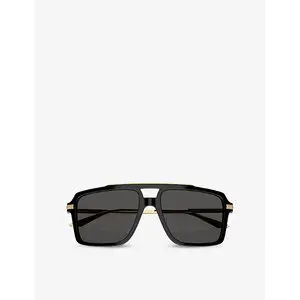 Dolce & Gabbana Dg4477 Pilot-frame Sunglasses - Black