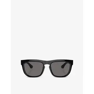 Burberry Be4431u Rectangle-frame Sunglasses - Black