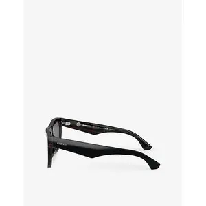 Burberry Be4431u Rectangle-frame Sunglasses - Black