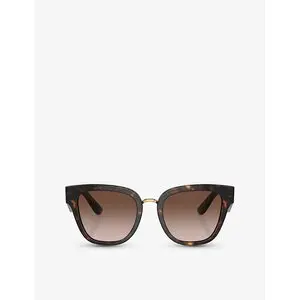 Dolce & Gabbana Dg4437 Square-frame Sunglasses - Brown