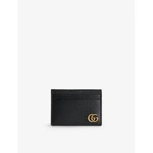 Gucci Gg Marmont Leather Card Holder - Nero