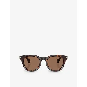 Burberry Be4439 Round-frame Sunglasses - Brown