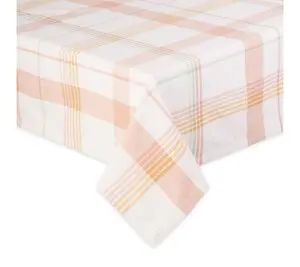 DESIGN IMPORTS Happy Day Plaid Tablecloth 52 X 52 - One-color