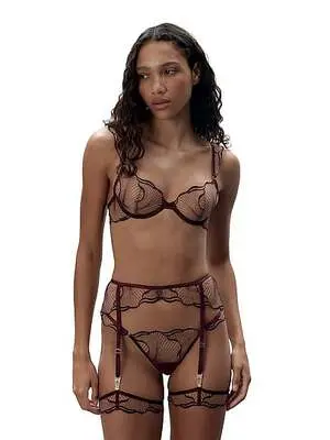 Victoria's Secret Bluebella Marabel Suspender - Red