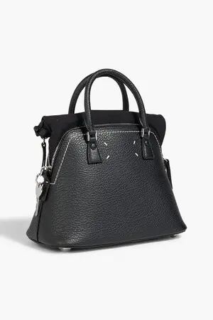 MAISON MARGIELA 5ac Pebble Leather Tote - Black