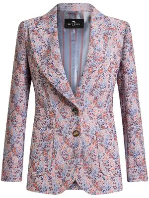 Etro Floral Blazer - Pink