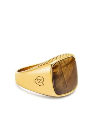 NIALAYA JEWELRY Plated Steel Ring - Gold