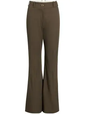 Patou Gabardine Flared Trousers
