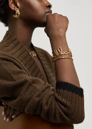 Chloé Logo Metal Bangle Set