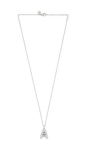 PETIT MOMENTS Bubble Initial Necklace - Silver