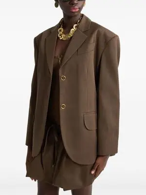 Patou Belted Gabardine Jacket