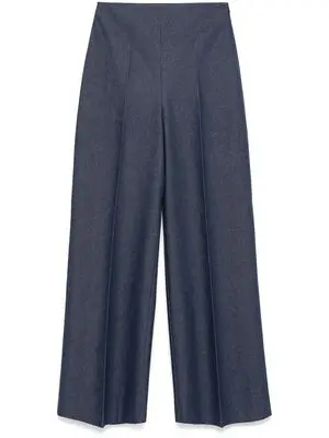 RÓHE Pressed-crease Trousers - Blue