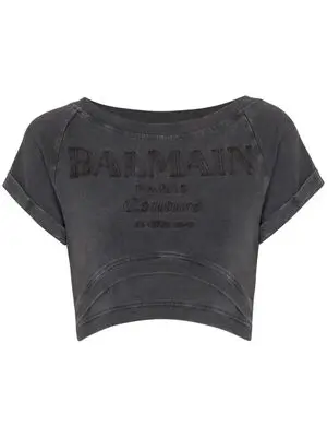 Balmain Boatneck T-shirts For Women